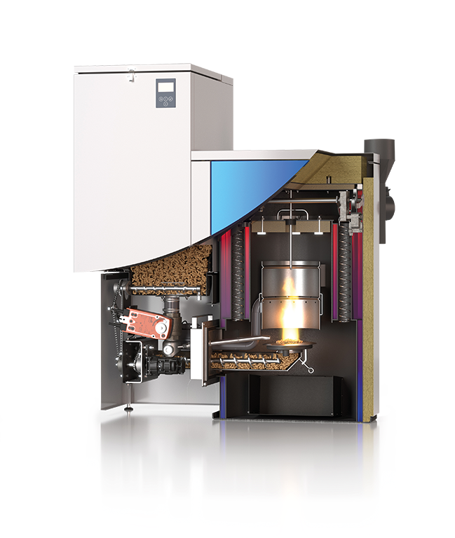 Sustainable heating with pellets » EASYPELL wood pellet boiler